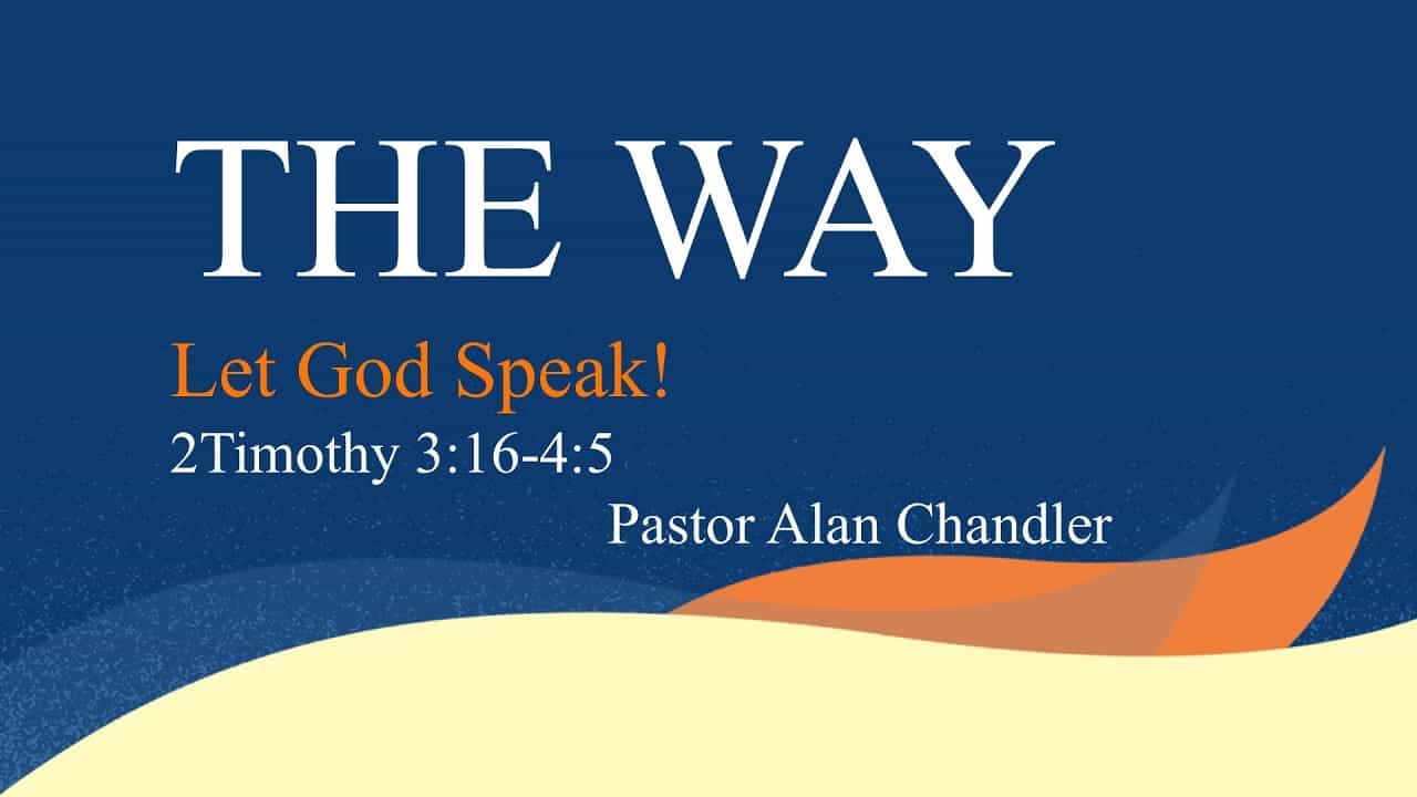 Let God Speak! w/ Pastor Alan Chandler - The Avenue